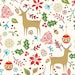 Christmas Digital Paper Pattern Deer, Christmas Digital Paper Pack ...