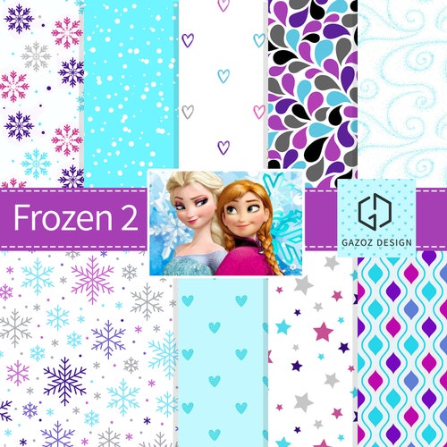 Frozen Inspired Paper Pack Frozen Digital Paper Frozen | Etsy
