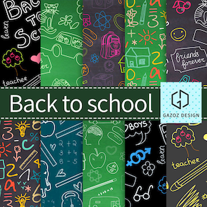 Math Love Mathematic Digital Papers Scrapbooking Paper Digital ...