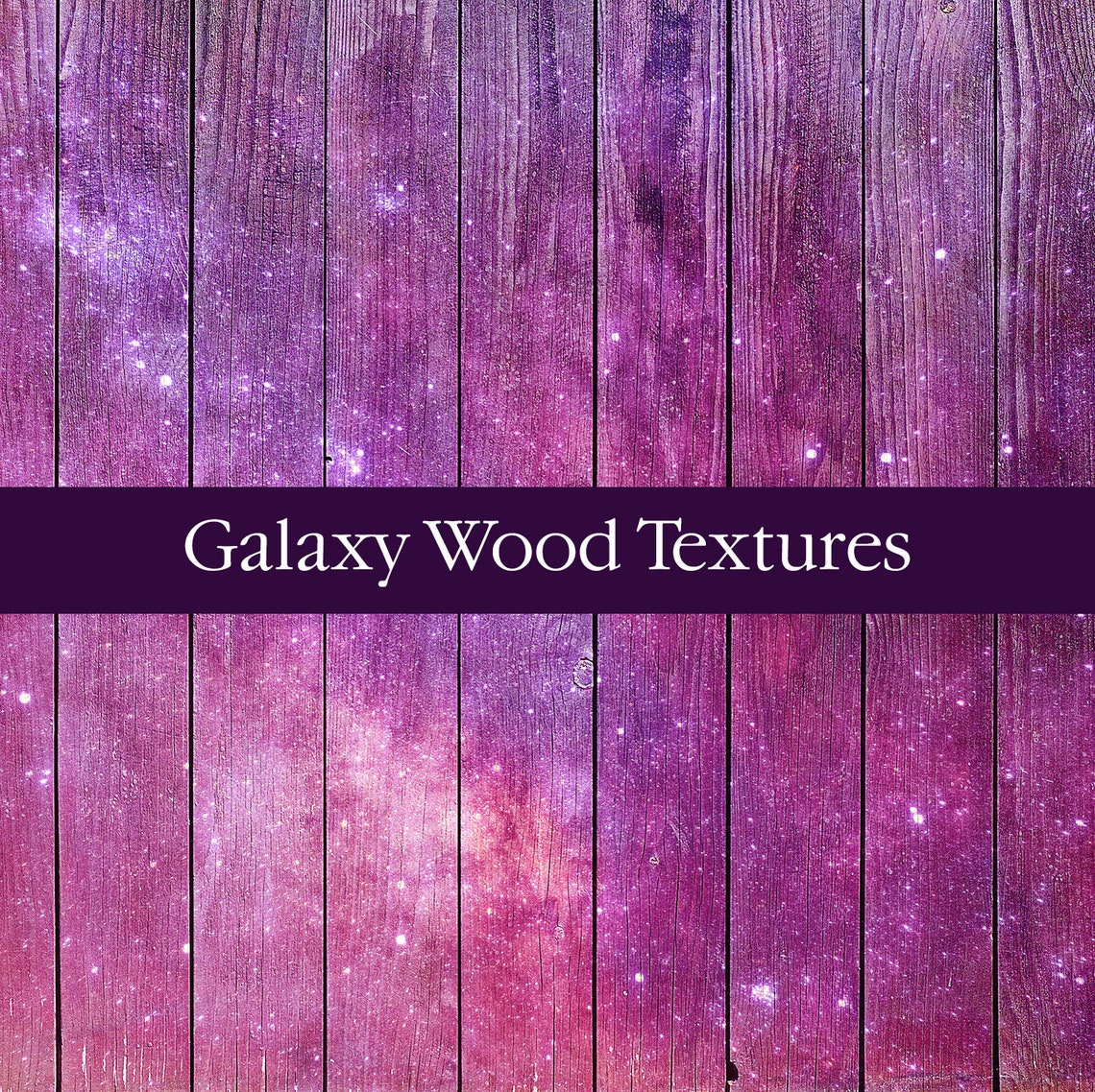 Wood Night Sky Galaxy Digital Paper, Starry Skies Digital Paper, Outer ...
