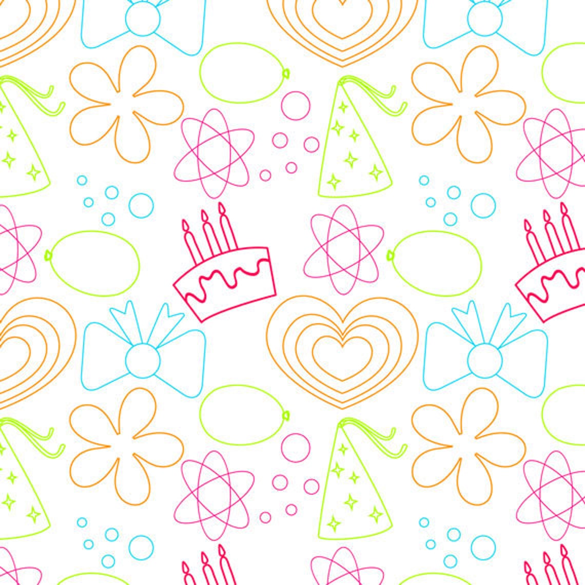 Happy Birthday Digital Paper Pack * With Birthday Patterns, to Use in ...