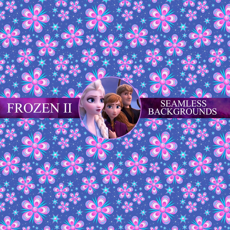 SEAMLESS Frozen 2 Digital papers Seamless Backgrounds | Etsy