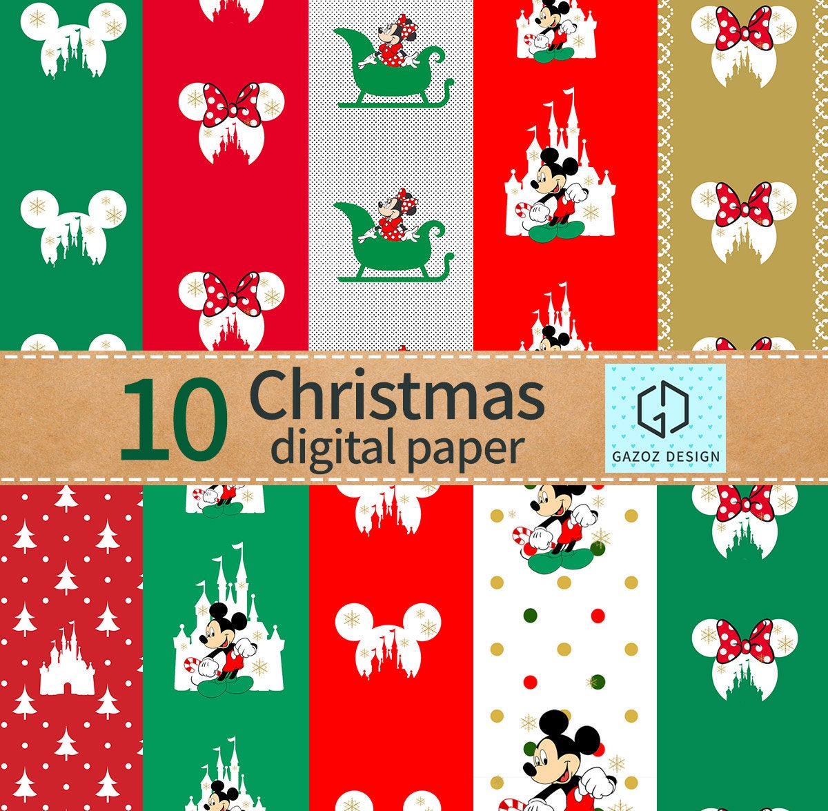 Minnie Natale Svg - Etsy