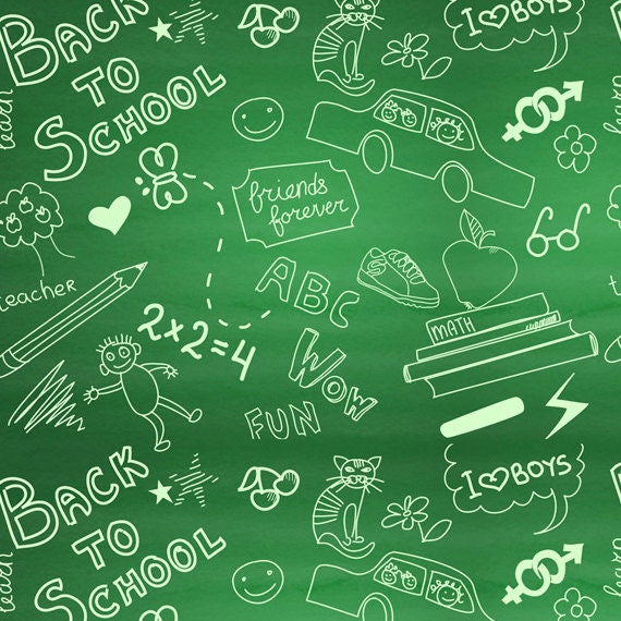 Back to School BIG SALE Chalkboard Digital Papers * Chalkboard ,math ...