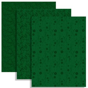 Green Digital Scrapbook Paper Set * 10 Green Papers for Scrapbooking ...