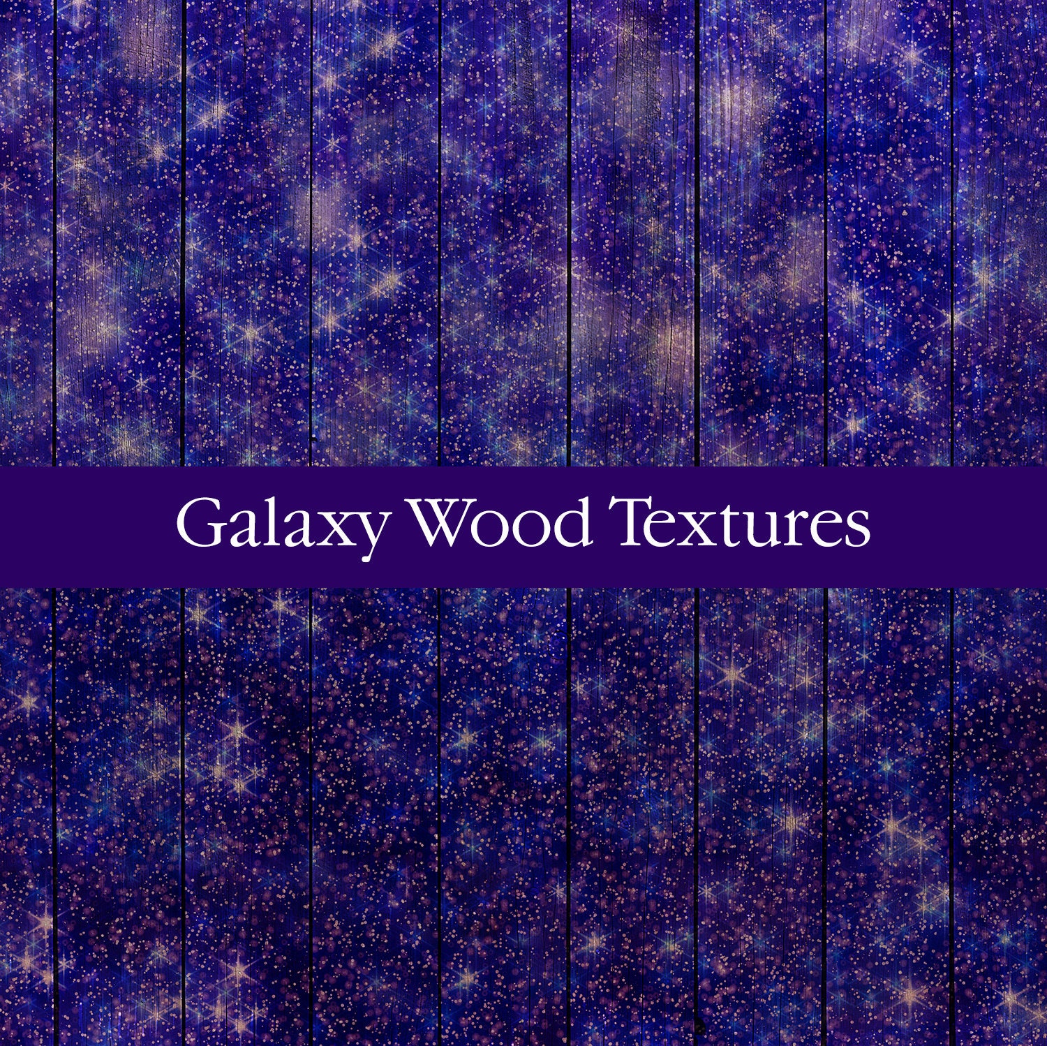Wood Night Sky Galaxy Digital Paper, Starry Skies Digital Paper, Outer ...