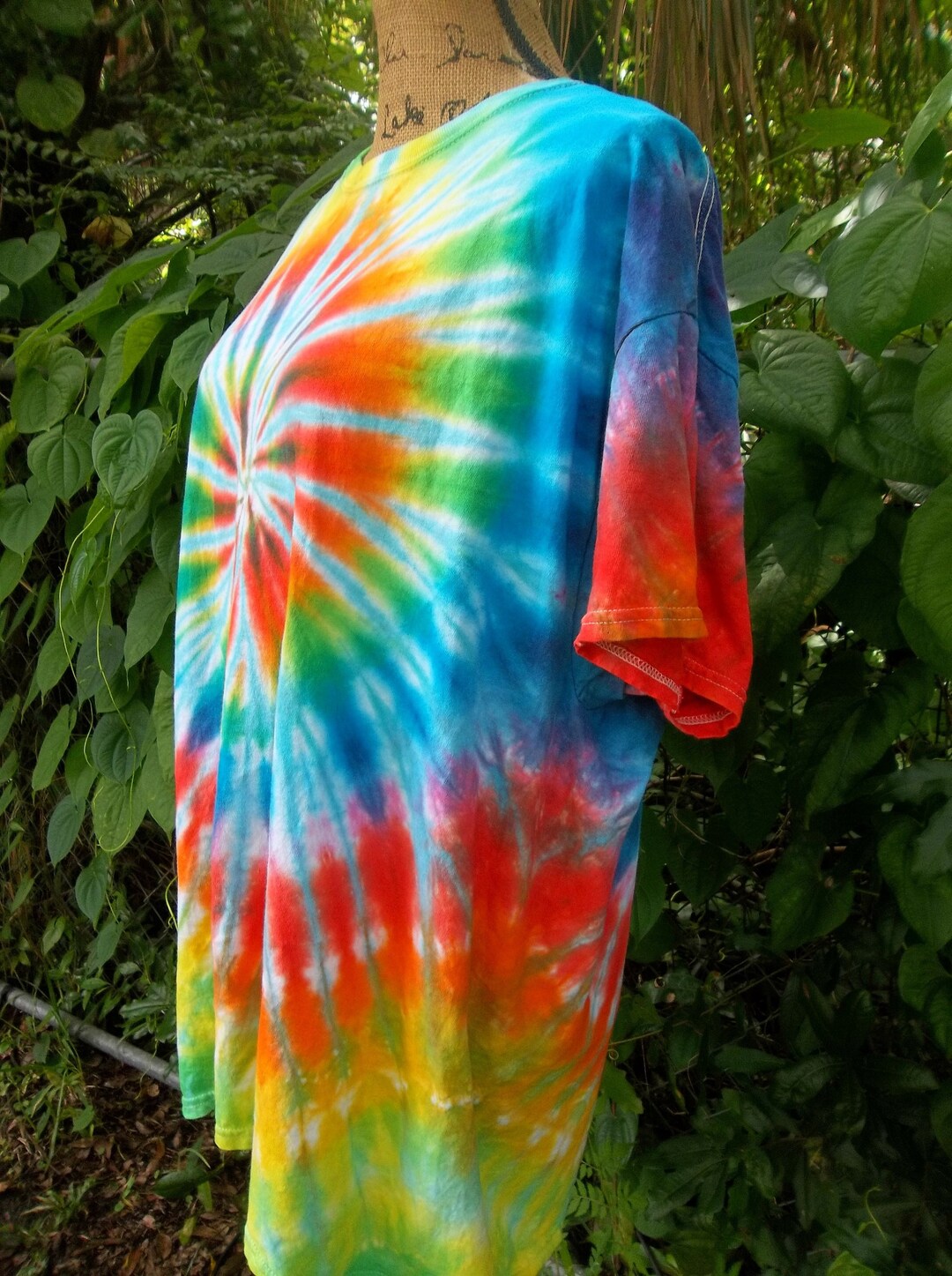 Aqua Colorwash Rainbow Tie Dye, Hand Dyed, Made to Order - Etsy