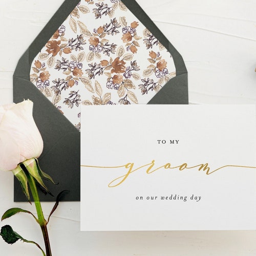 To My Groom on Our Wedding Day Note to Groom Groom Wedding - Etsy