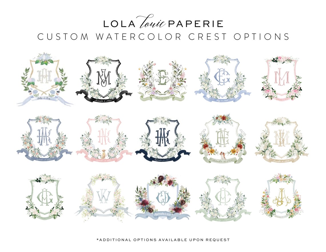 Nautical Watercolor Crest Save the Date Invitations, Personalized - Etsy