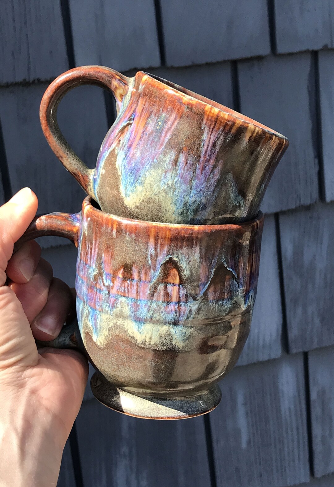 Rainbow Splash Coffee Mug & Espresso Cup, Ceramic Coffee Mug and ...