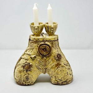 Shabbat Candle Holder/vase/ceramic Box, Unique Handmade Ceramic Shabbat ...