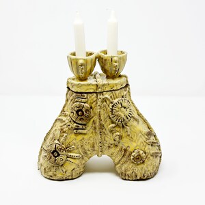 Shabbat Candle Holder/vase/ceramic Box, Unique Handmade Ceramic Shabbat ...