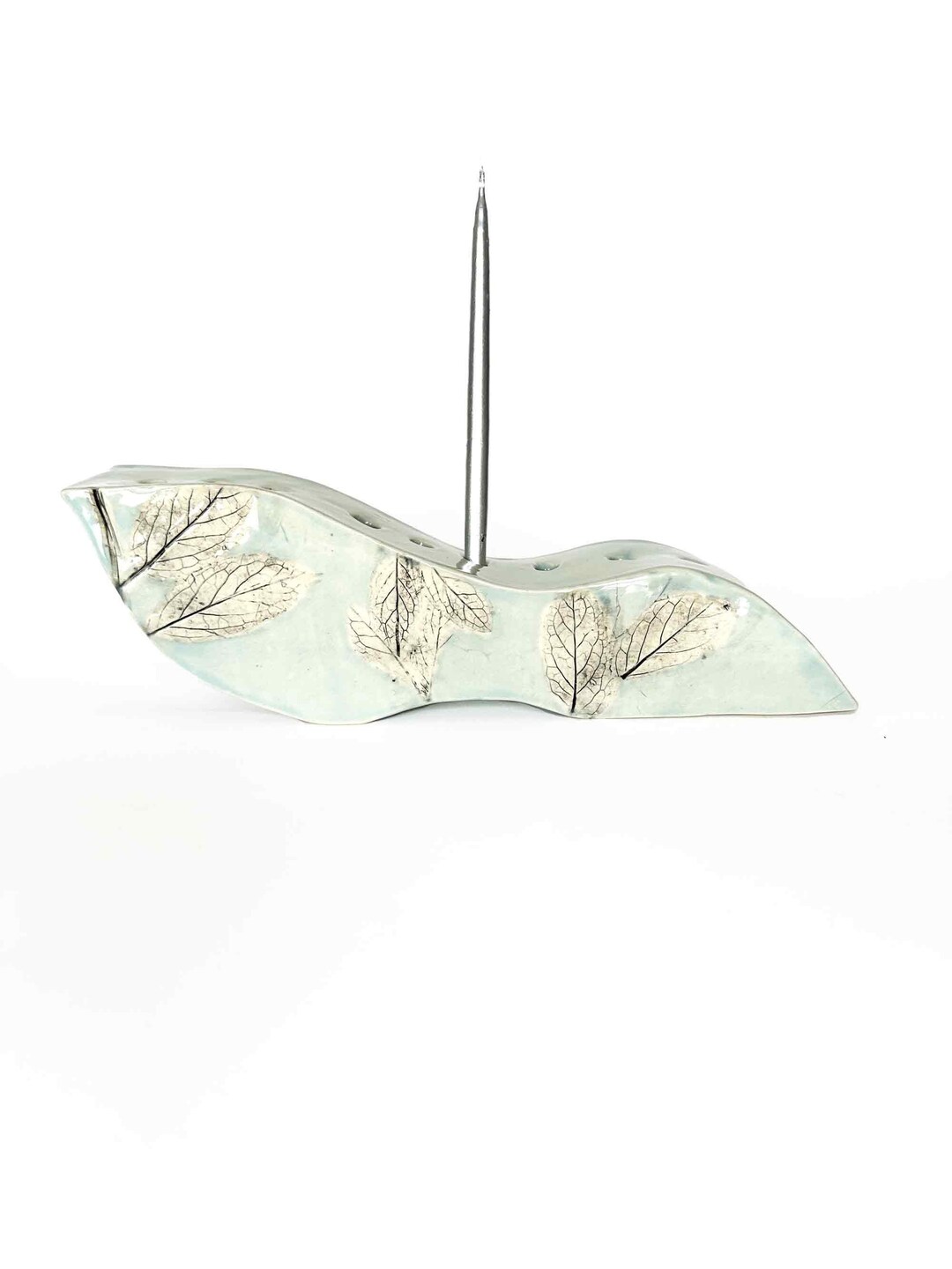 Modern Menorah, Handmade Ceramic Hanukkiah, Botanical Chanukah Menorah ...