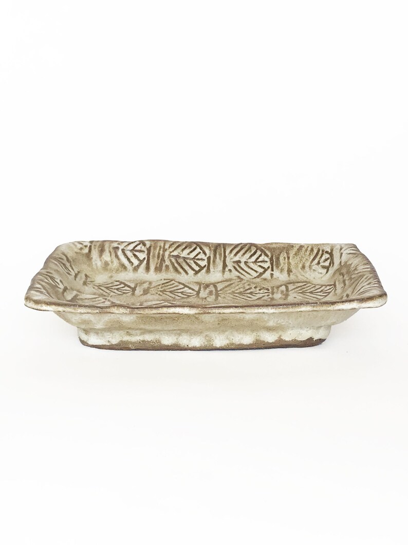 Handmade Ceramic Serving Platter Set: Geometric Appetizer Trays - Etsy