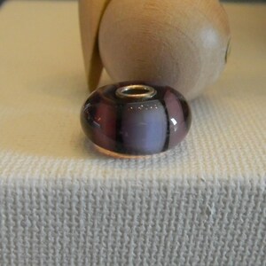 Stunning Authentic Trollbead Purple Stripes Glass Bead Charm RETIRED ...
