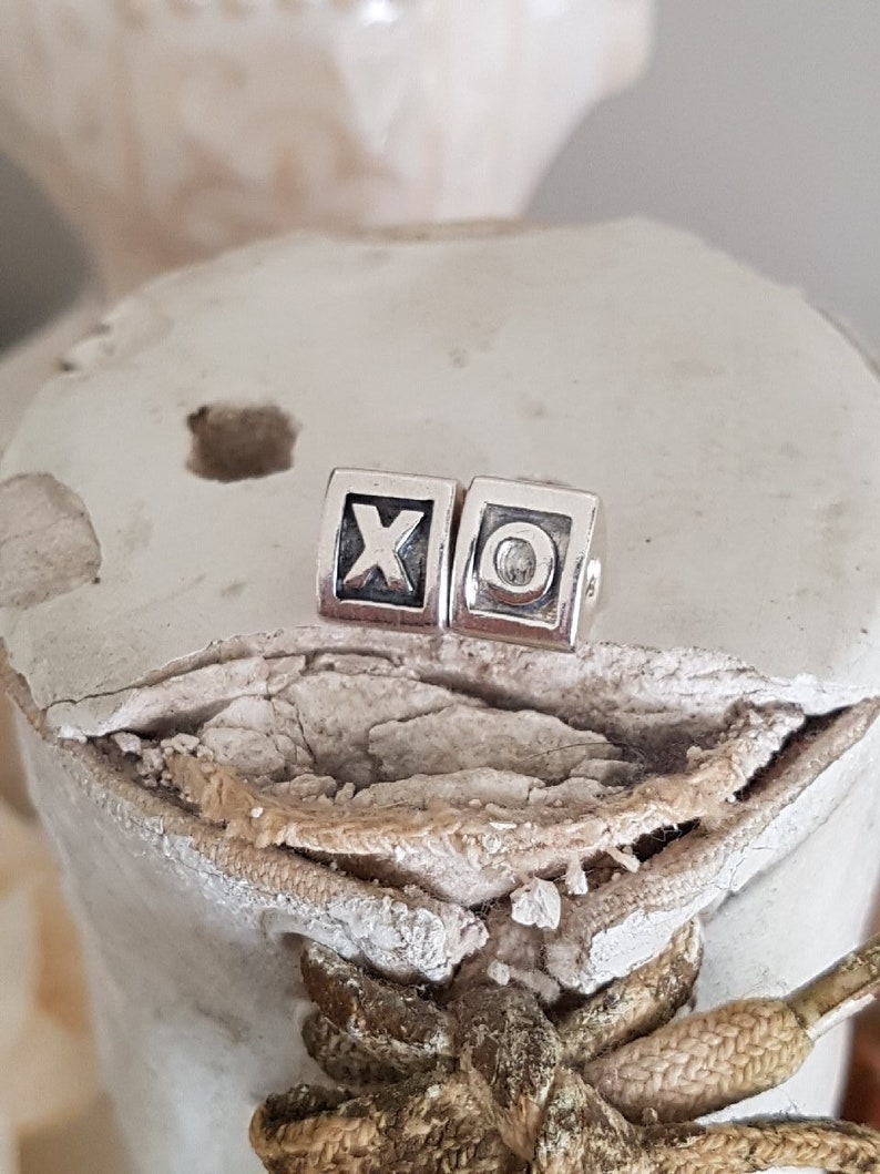 Authentic Pandora Alphabet Block Letters X and O Charms SS - Etsy Canada