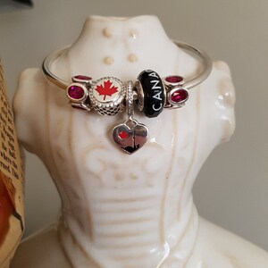 Authentic Pandora Canada Maple Canada Exclusive Engraved Personalized Edition Encrusted W/ Clear ...