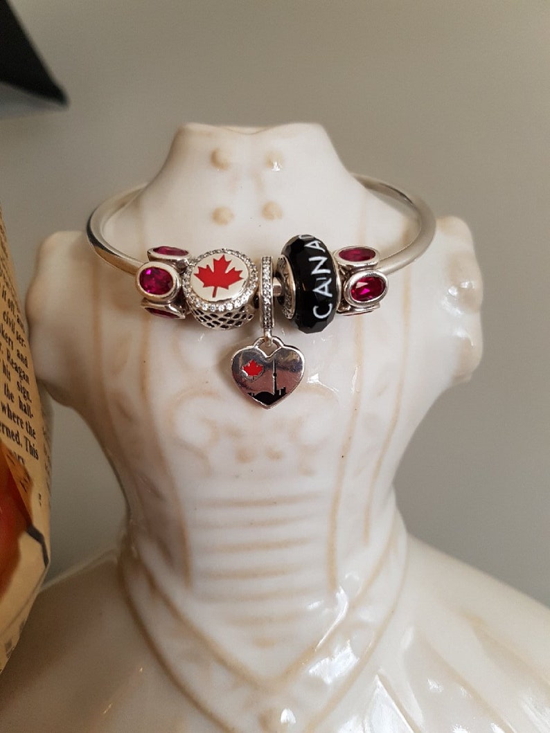 Authentic Pandora Canada Maple Canada Exclusive Engraved Personalized ...