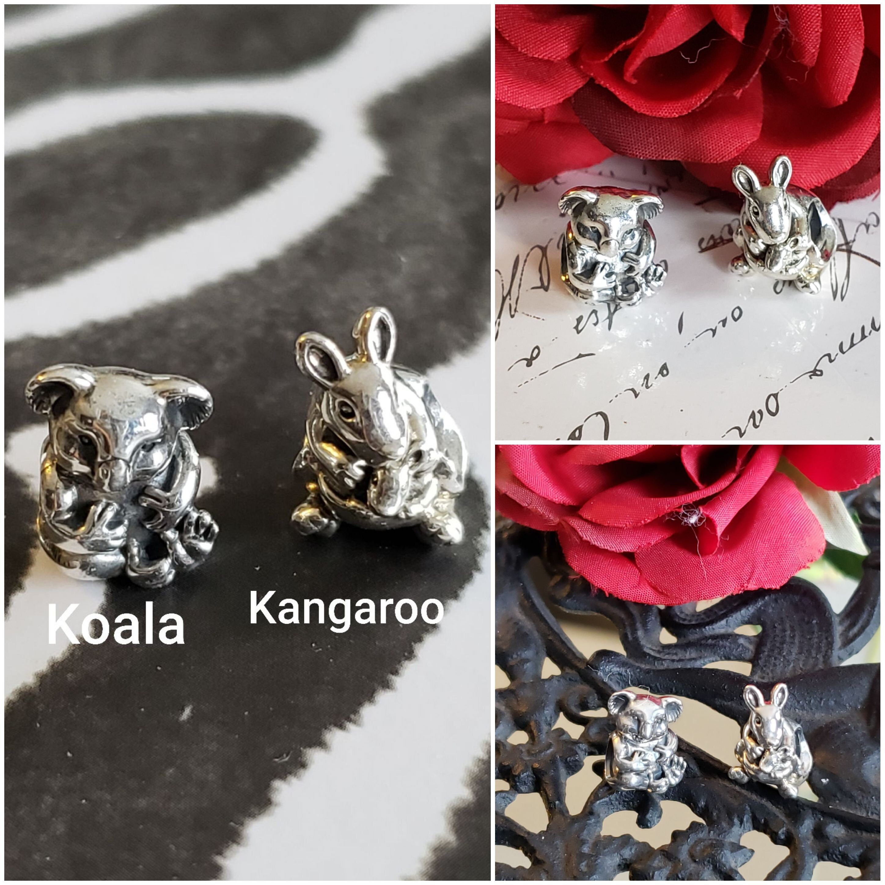 Authentic Pandora Koala OR Kangaroo Charms Sterling Silver | Etsy
