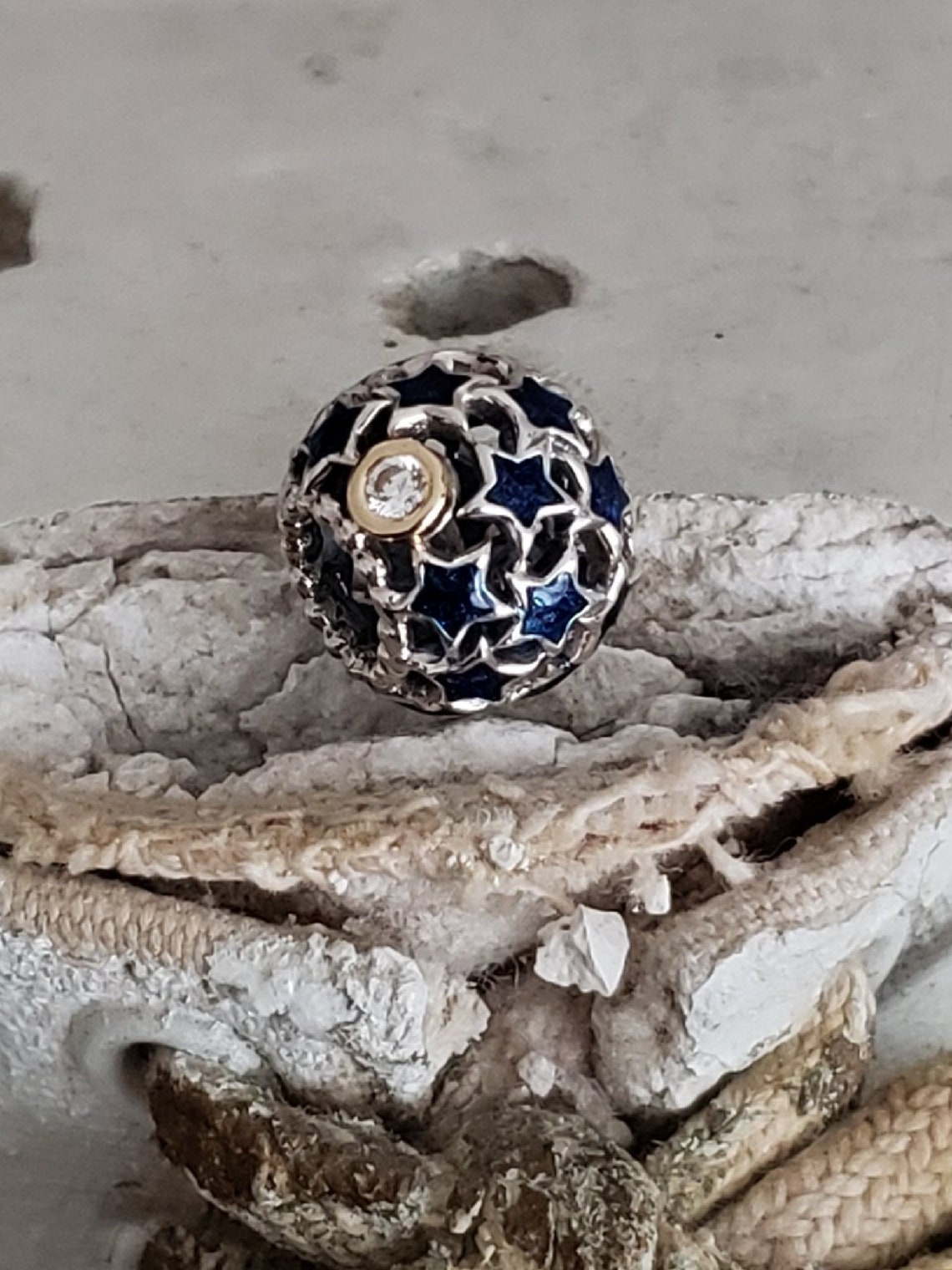 Authentic Pandora Night Sky Blue Charm Sterling Blue Enamel - Etsy Canada