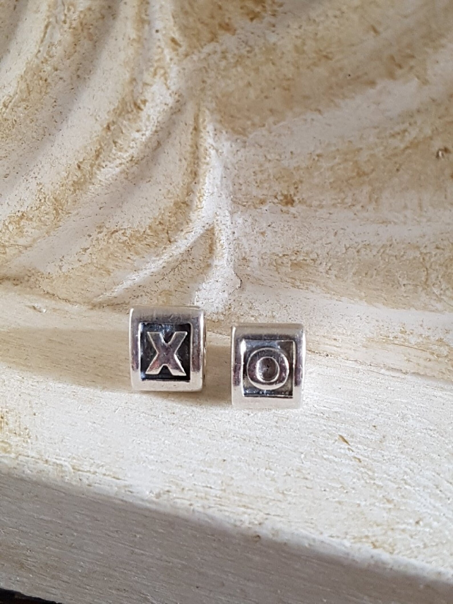 Authentic Pandora Alphabet Block Letters X and O Charms SS - Etsy Canada