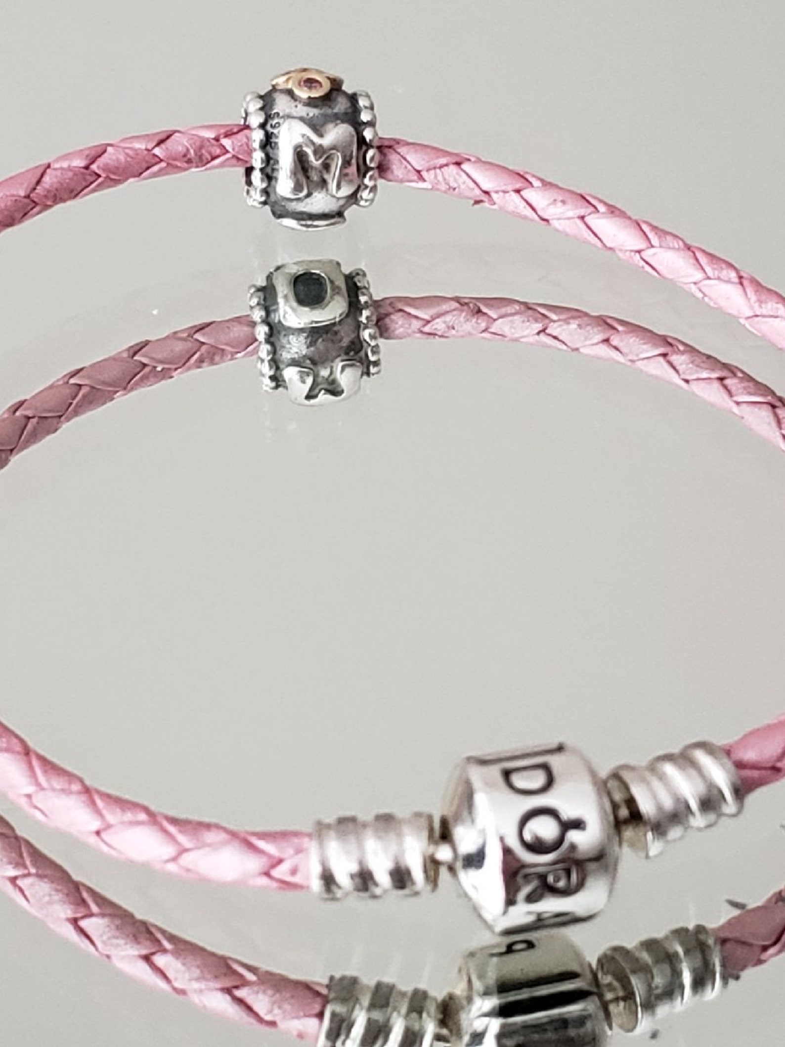 Authentic Pandora Mom Charm Fancy Pink CZ Sterling 14k Gold | Etsy