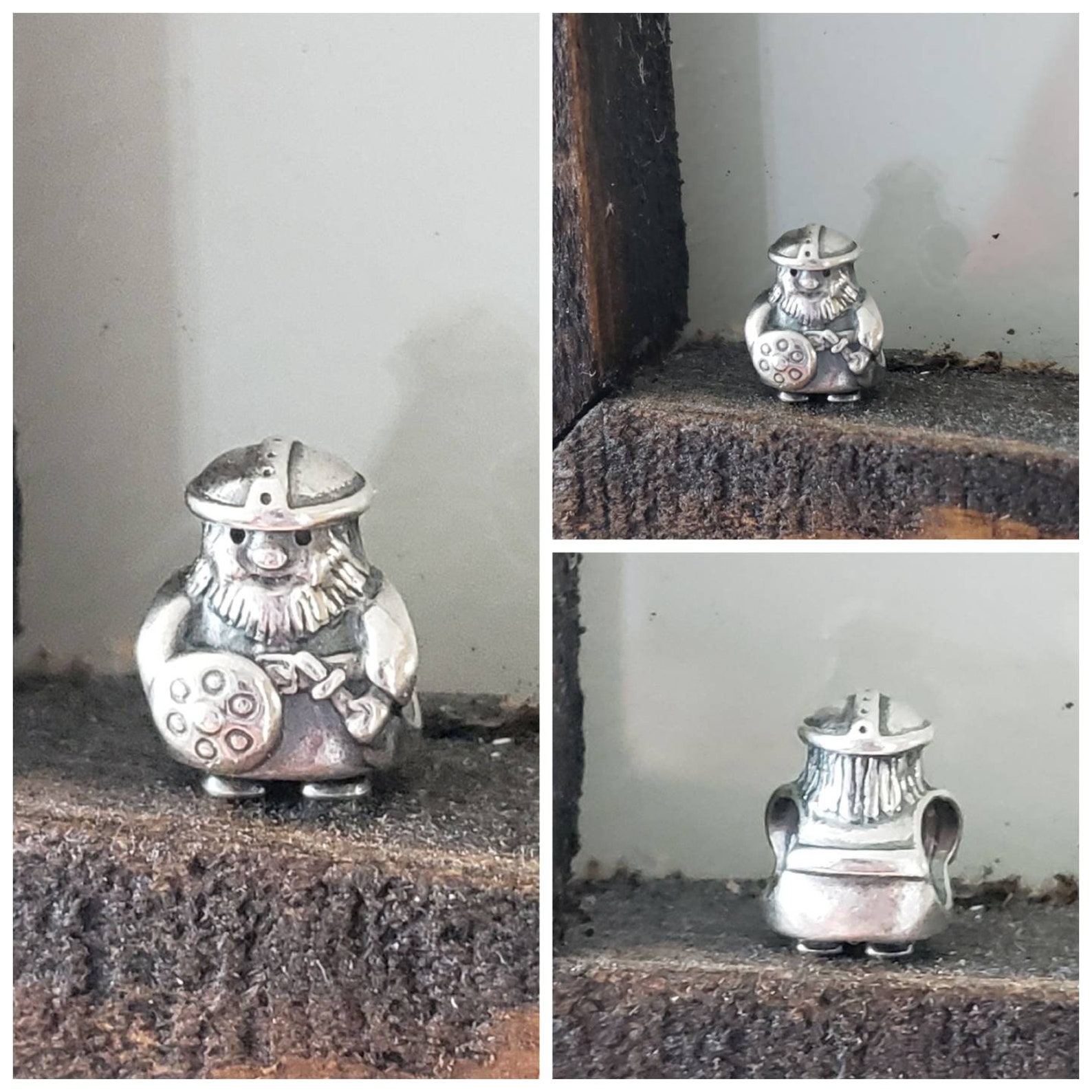 Authentic RARE Pandora Viking Warrior Charm Sterling | Etsy