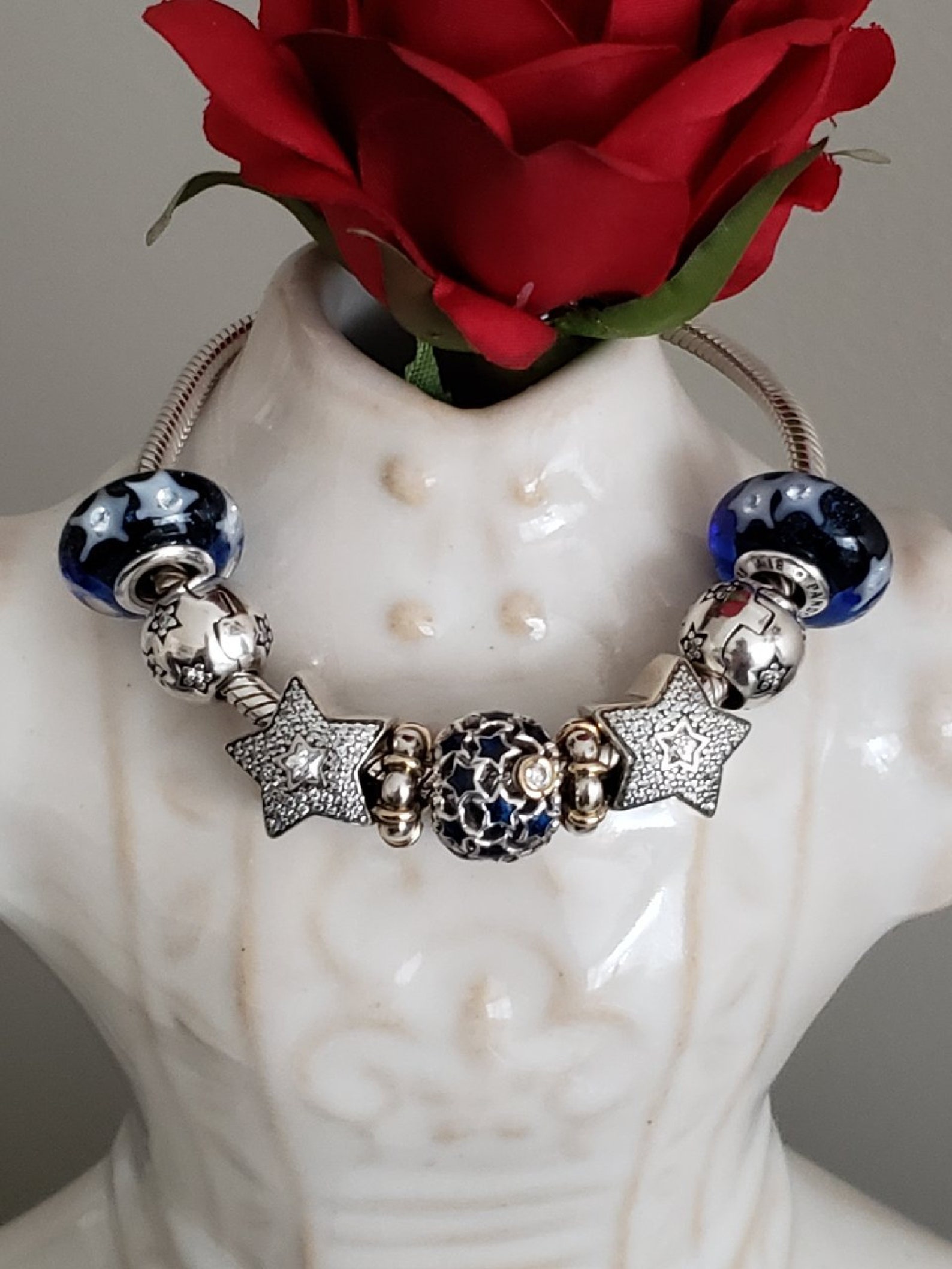 Authentic Pandora Night Sky Blue Charm Sterling Blue Enamel - Etsy Canada