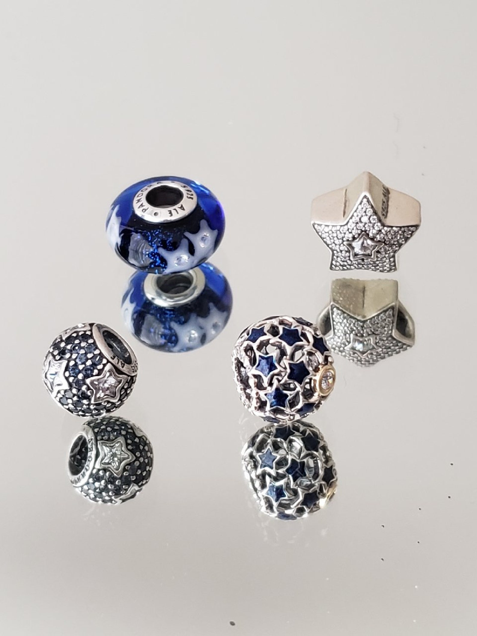 Authentic Pandora Night Sky Blue Charm Sterling Blue Enamel - Etsy Canada