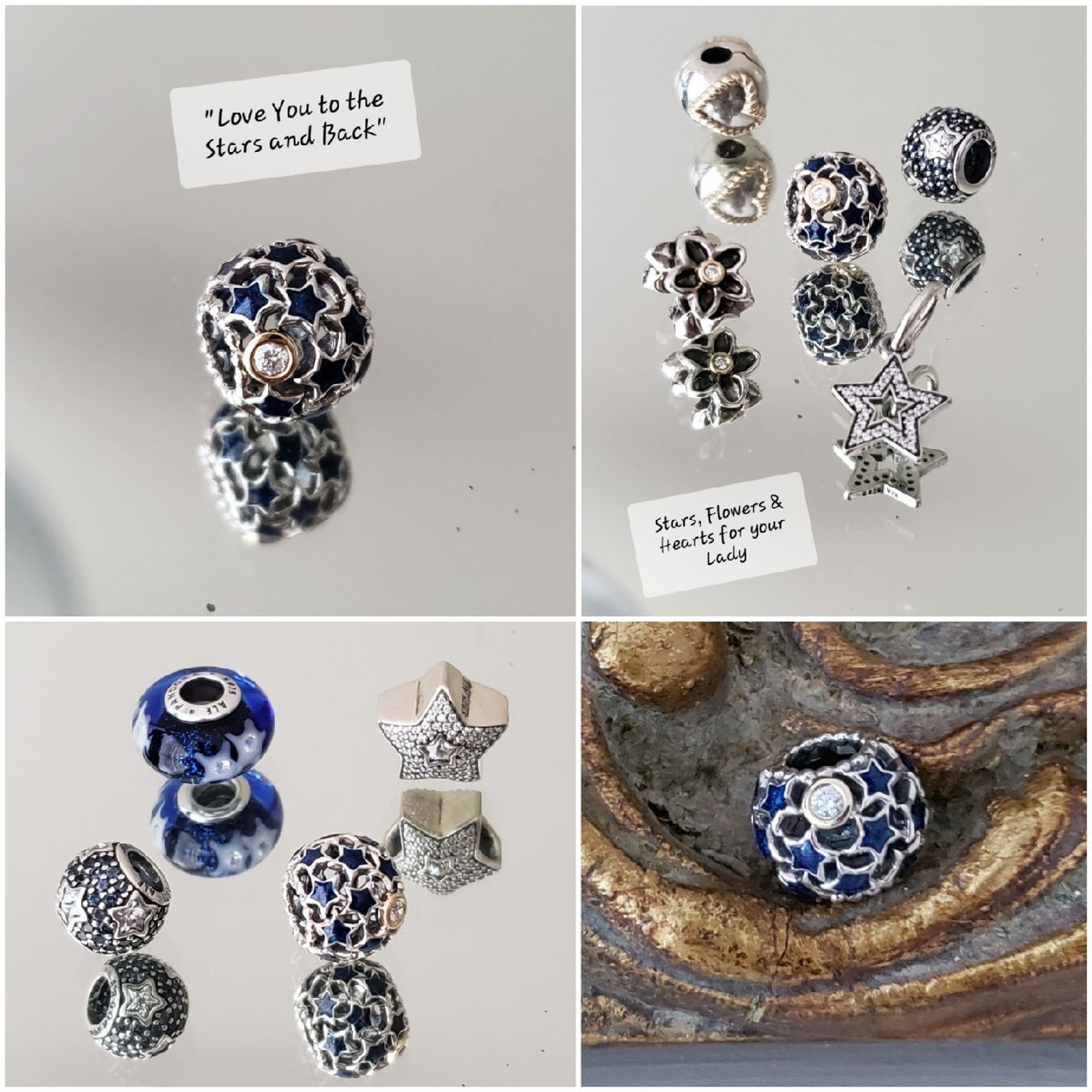 Authentic Pandora Night Sky Blue Charm Sterling Blue Enamel - Etsy Canada