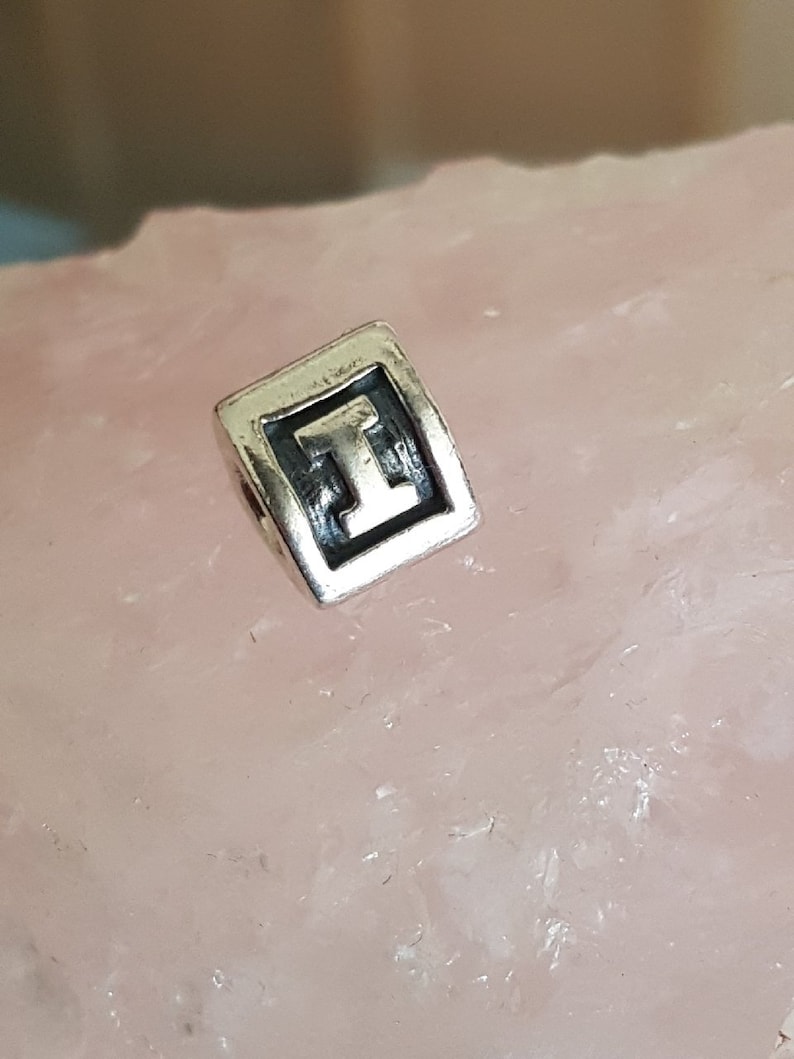Authentic Pandora Alphabet Block Letter I Charm Sterling - Etsy Canada