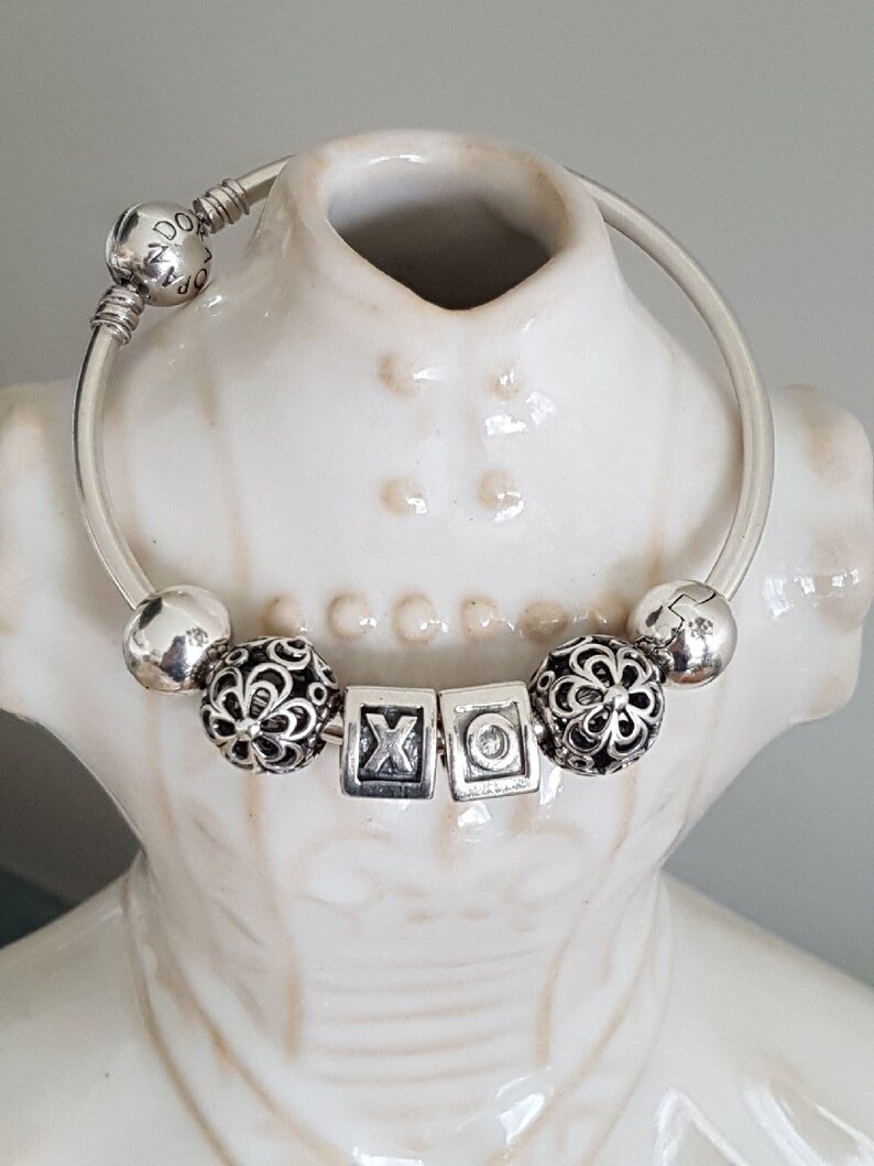 Authentic Pandora Alphabet Block Letters X and O Charms SS - Etsy Canada