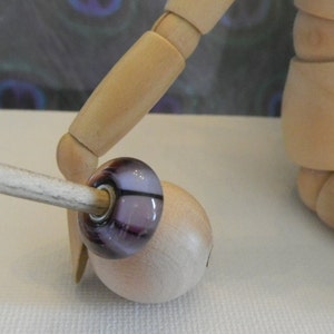 Stunning Authentic Trollbead Purple Stripes Glass Bead Charm RETIRED ...