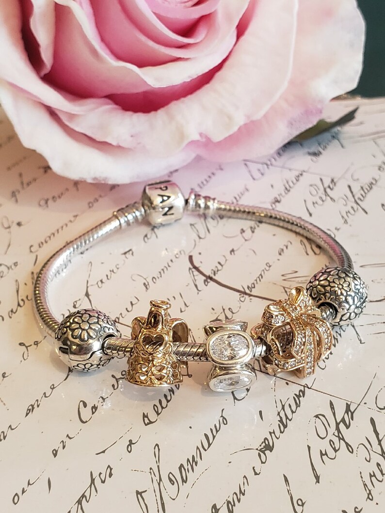 Authentic Pandora Angel of Grace 14K Gold Charm Openwork - Etsy