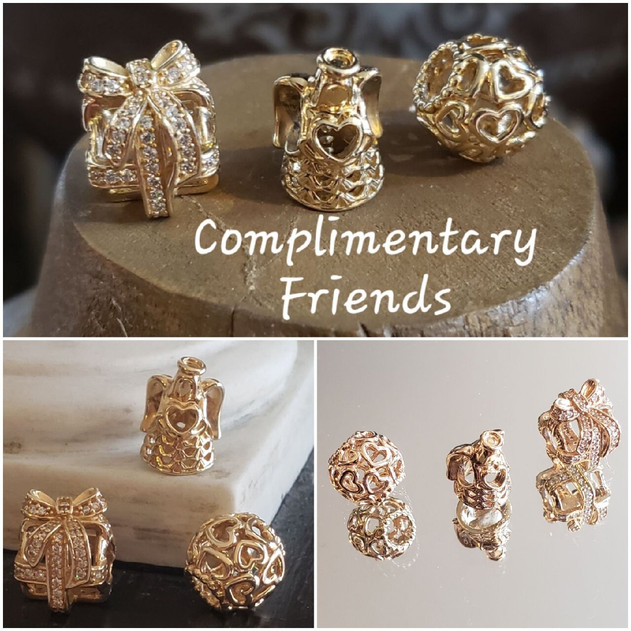 Authentic Pandora Angel of Grace 14K Gold Charm Openwork - Etsy Canada