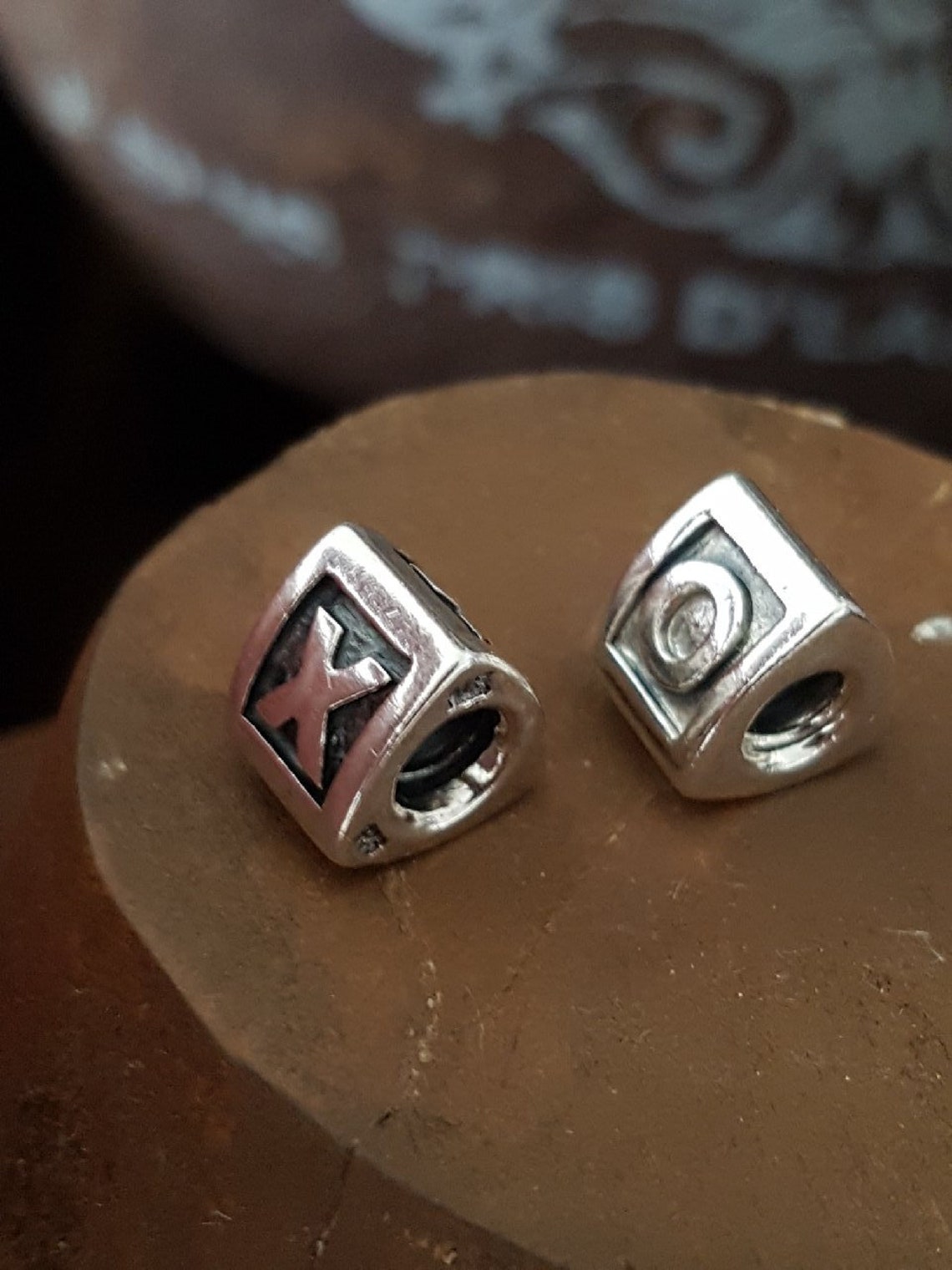 Authentic Pandora Alphabet Block Letters X and O Charms SS - Etsy Canada