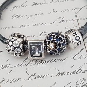 Authentic Pandora Alphabet Block Letter I Charm Sterling Silver ...