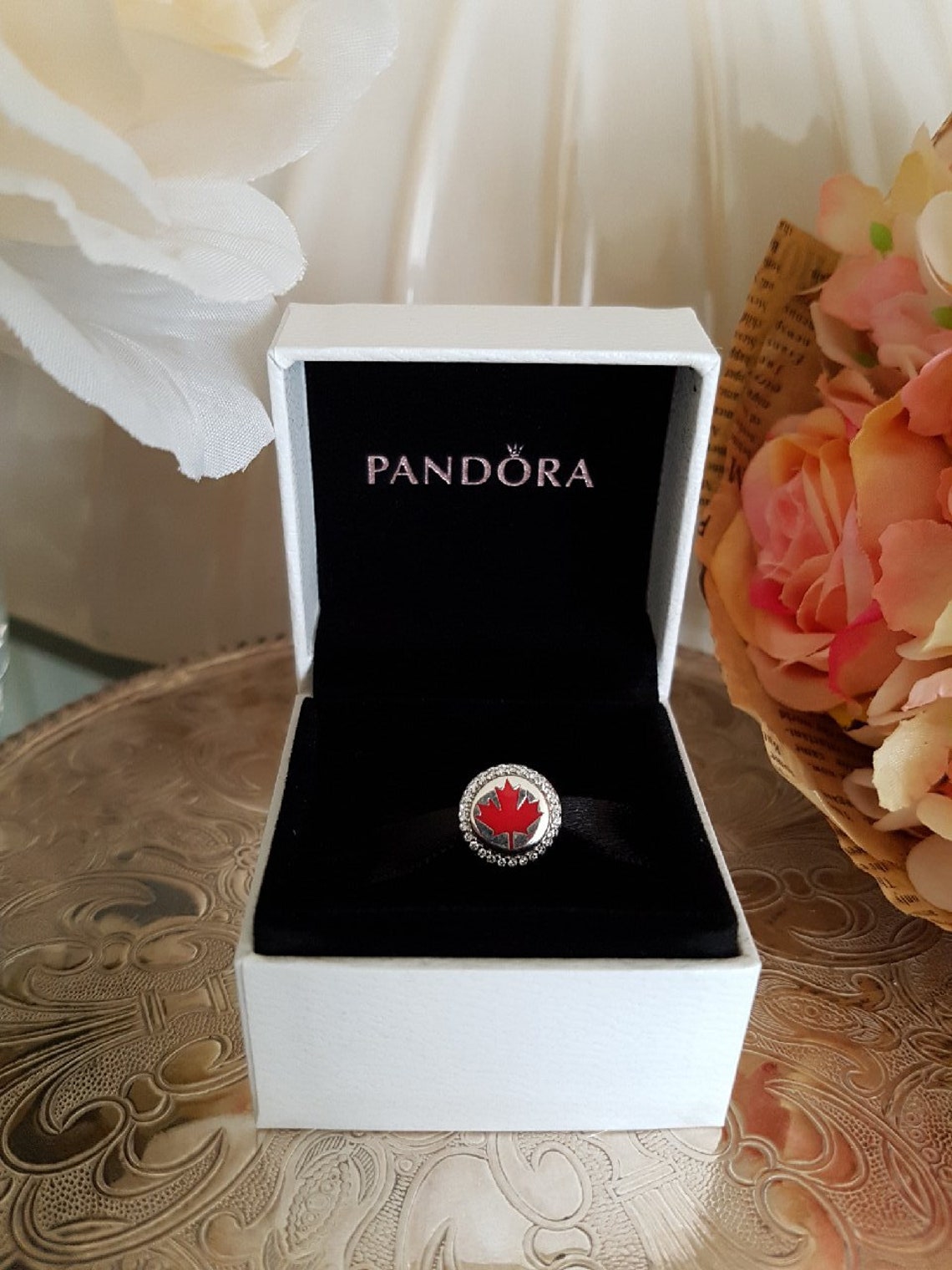 Authentic Pandora Canada Maple Canada Exclusive Engraved - Etsy