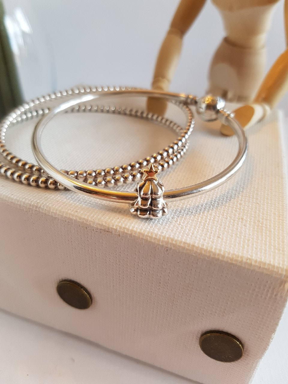 Authentic Pandora Christmas Tree Charm Bead Sterling Silver w/ - Etsy ...