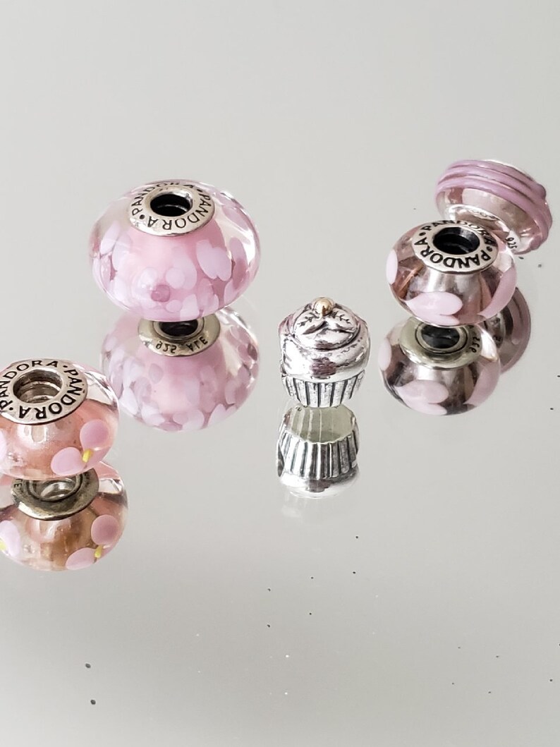 Authentic Pandora Cupcake Two-tone Charm Sterling 14K Gold | Etsy Canada