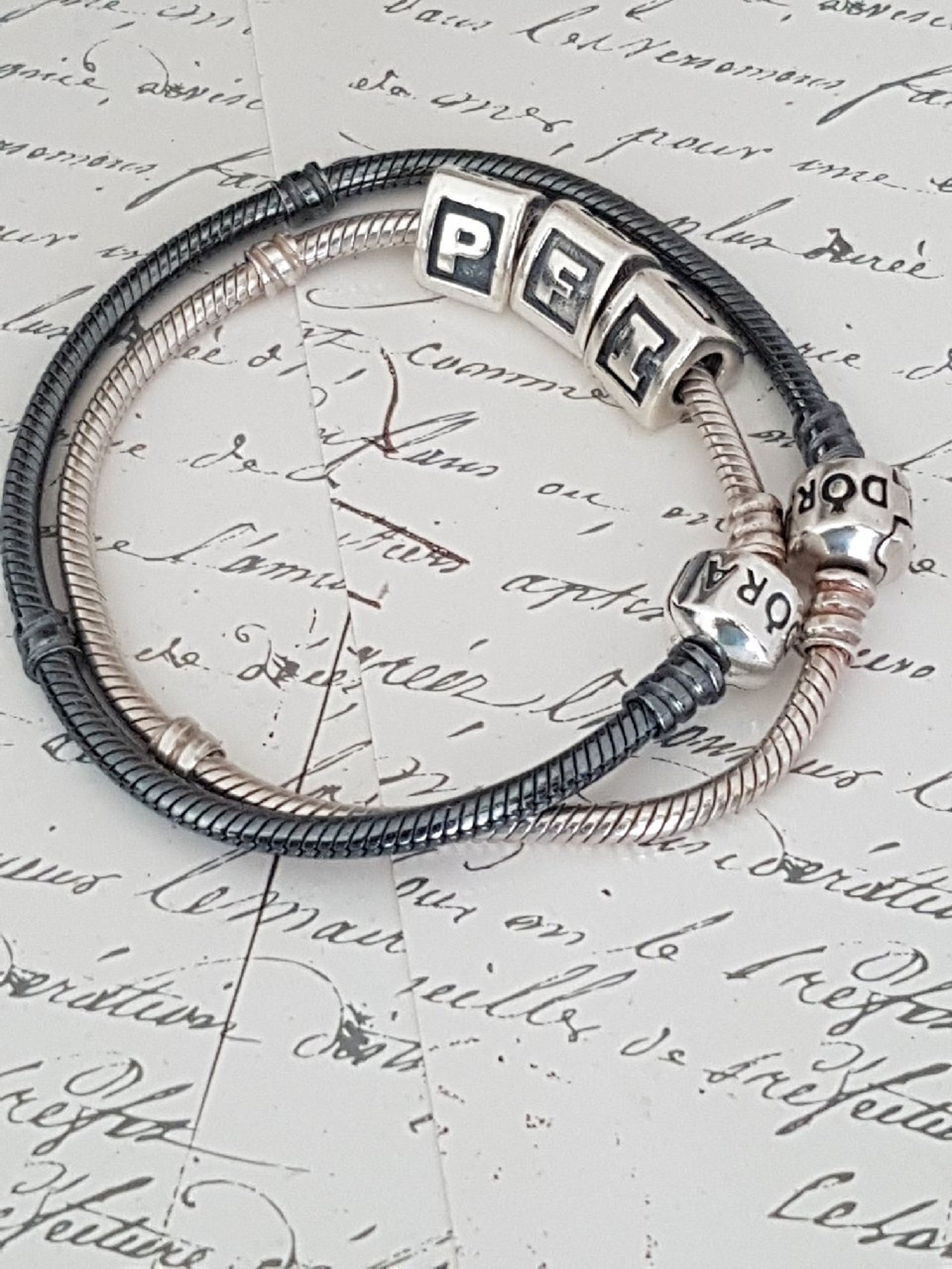 Authentic Pandora Alphabet Block Letter Initial Charm Sterling - Etsy ...