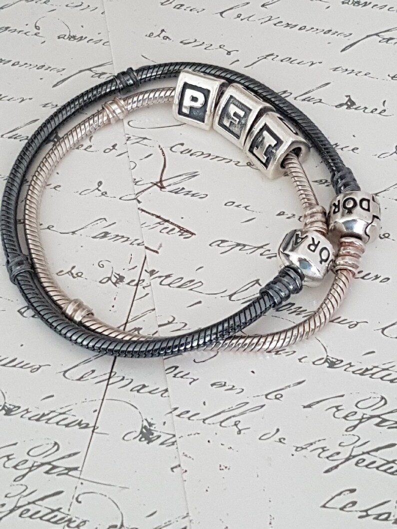 Authentic Pandora Alphabet Block Letter Initial Charm Sterling - Etsy ...