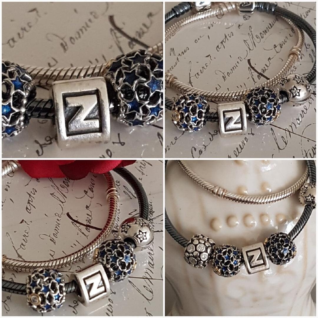 Authentic Pandora Alphabet Block Letter Initial Z Charm - Etsy Nederland