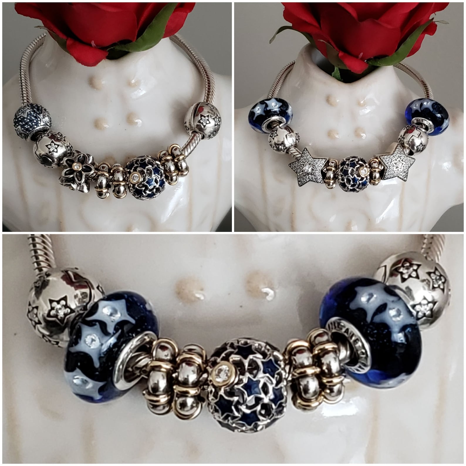 Authentic Pandora Night Sky Blue Charm Sterling Blue Enamel - Etsy Canada