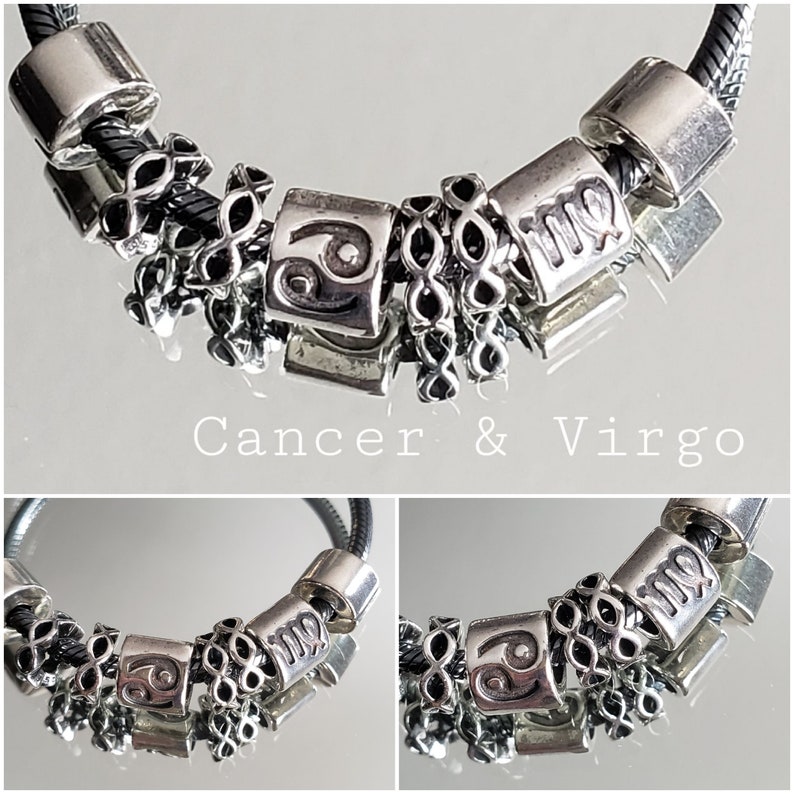 RARE Authentic Pandora Virgo or Cancer Zodiac Charms Sterling - Etsy