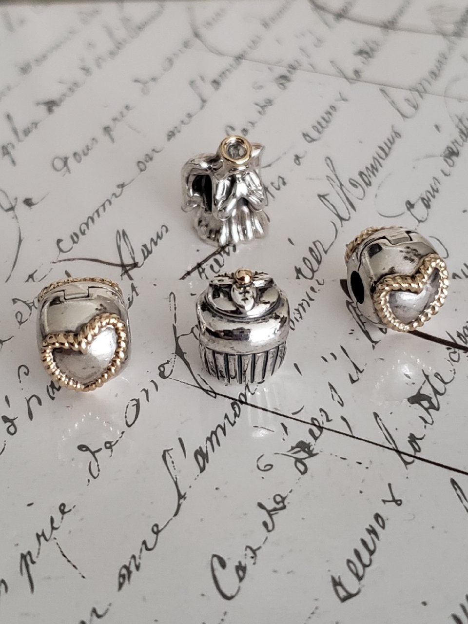 Authentic Pandora Cupcake Two-tone Charm Sterling 14K Gold - Etsy Canada