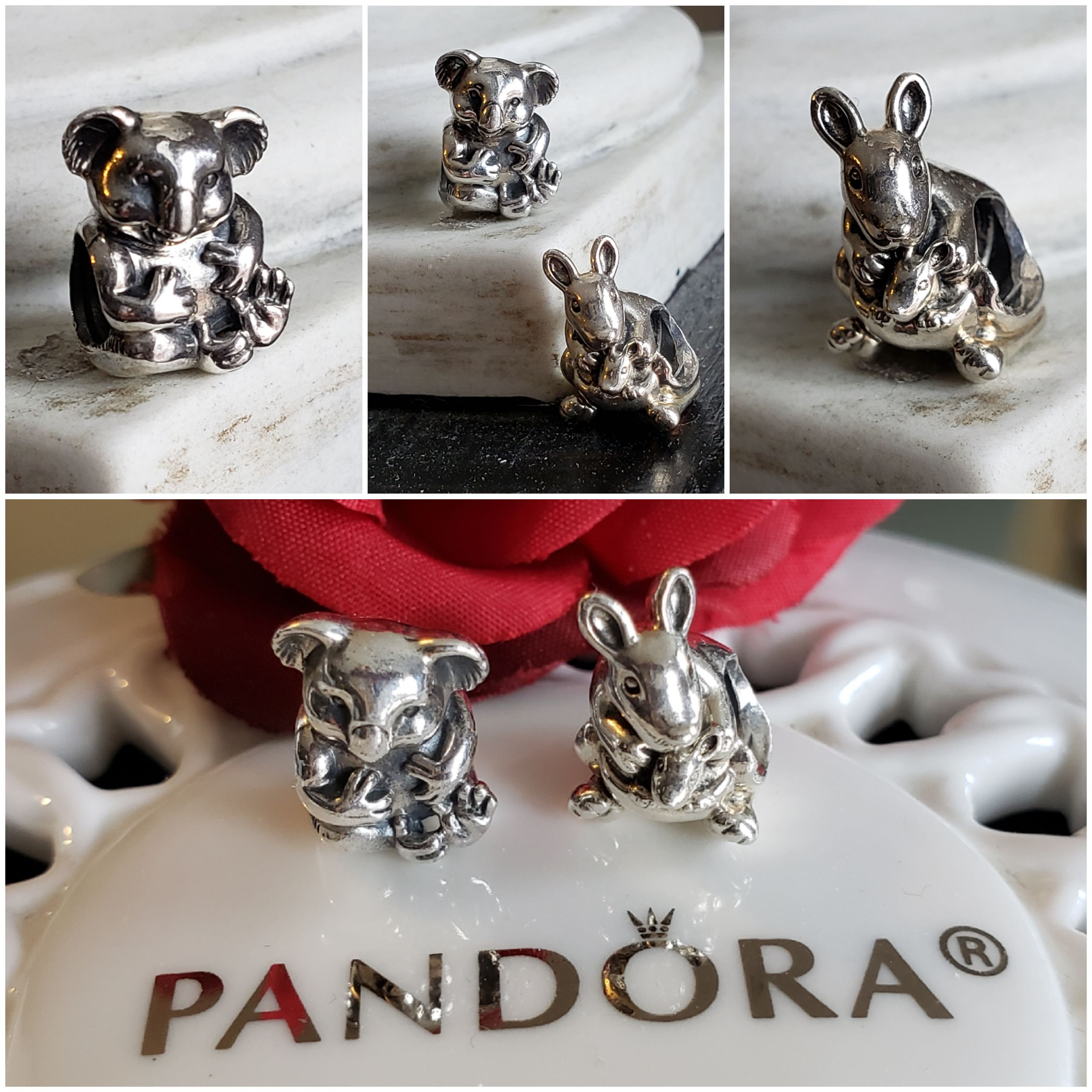 Authentic Pandora Koala OR Kangaroo Charms Sterling Silver | Etsy