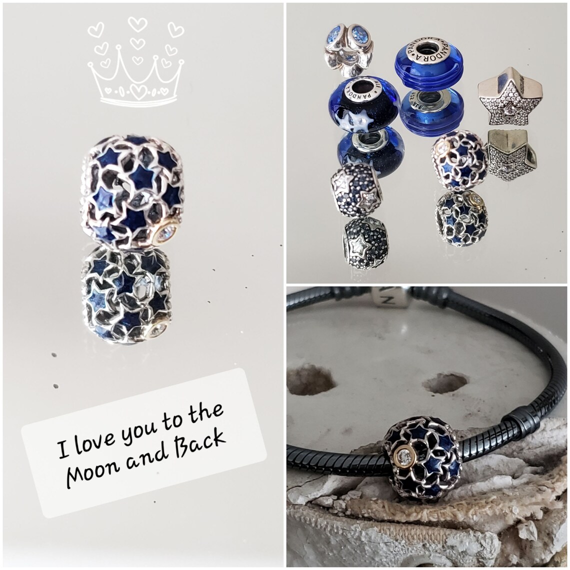 Authentic Pandora Night Sky Blue Charm Sterling Blue Enamel - Etsy Canada