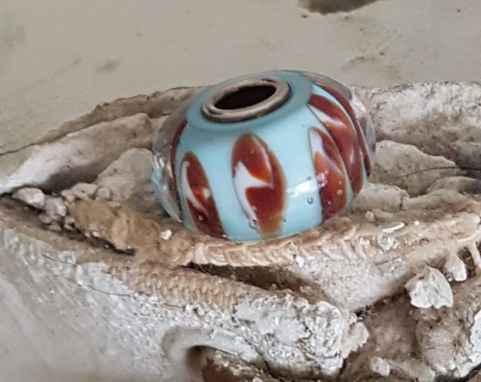 Stunning Authentic Trollbead Purple Stripes Glass Bead Charm RETIRED ...