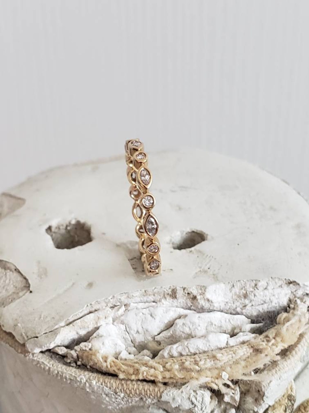 Authentic Pandora Alluring Brilliant Marquise Ring CZ 14K Gold Hallmarked G585 ALE 56 NWOT Item 150183CZ 56 Size 8 Retired stackable Ring Etsy